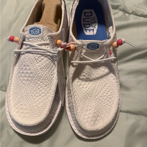 Hey Dude | Shoes | Hey Dude Mens White Casual Shoes | Poshmark